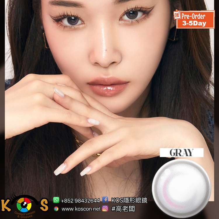 Lenstown Lighly Luna Gray 라일리루나 그레이 (日拋)